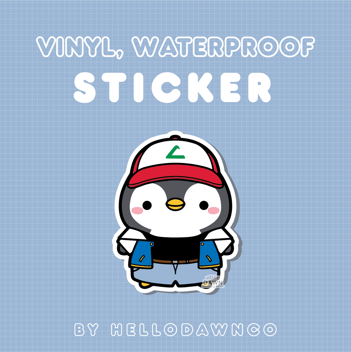 Ash Penguin Vinyl Waterproof Stickers – Hellodawnco