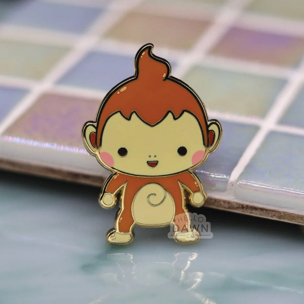 #390 Fire Monkey Balloon Enamel Pins – Hellodawnco
