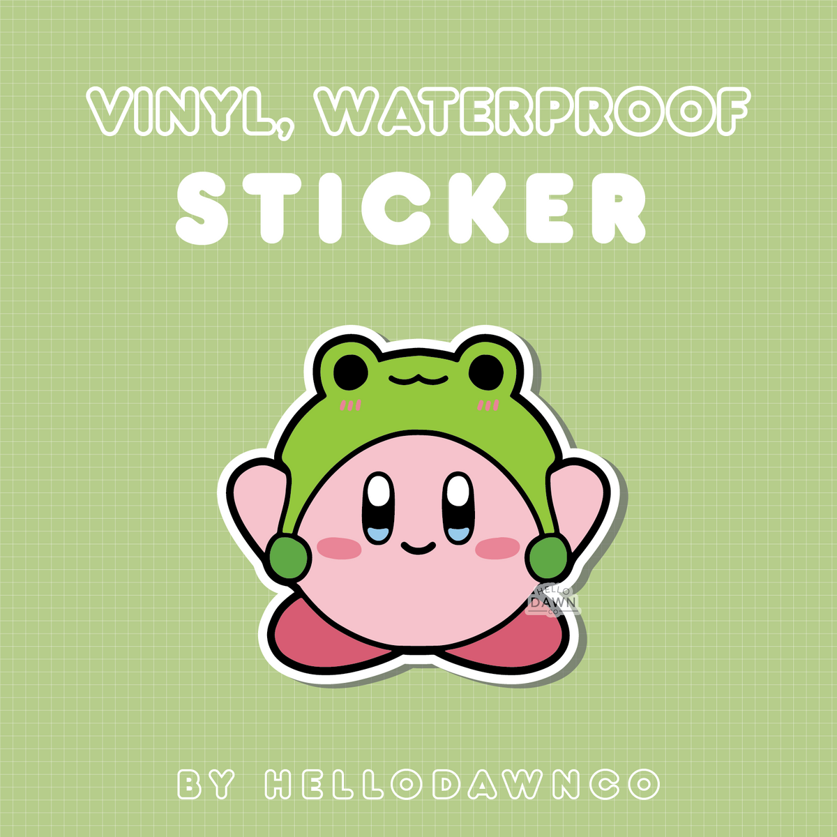 Frog Poyo Vinyl Waterproof Stickers – Hellodawnco