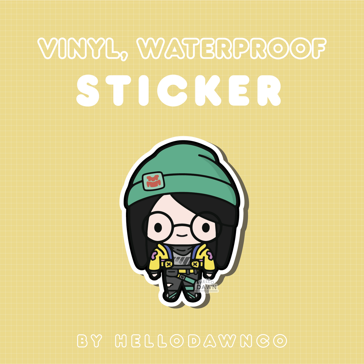 Killjoy Vinyl Waterproof Stickers – Hellodawnco