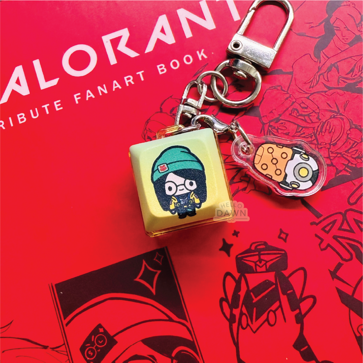Valorant Killjoy RGB Keycap Keychain – Hellodawnco