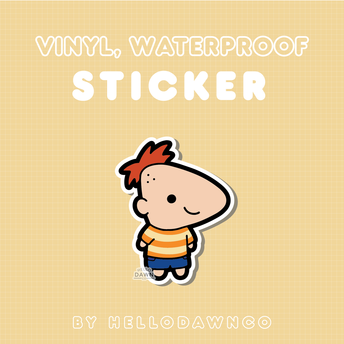 Phineas Vinyl Waterproof Stickers – Hellodawnco