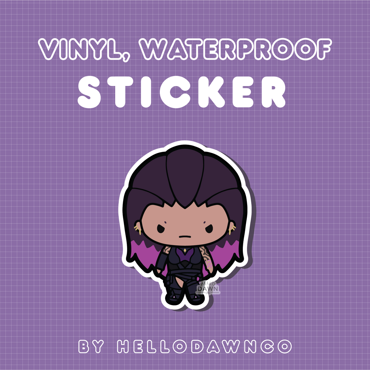 Reyna Vinyl Waterproof Stickers – Hellodawnco