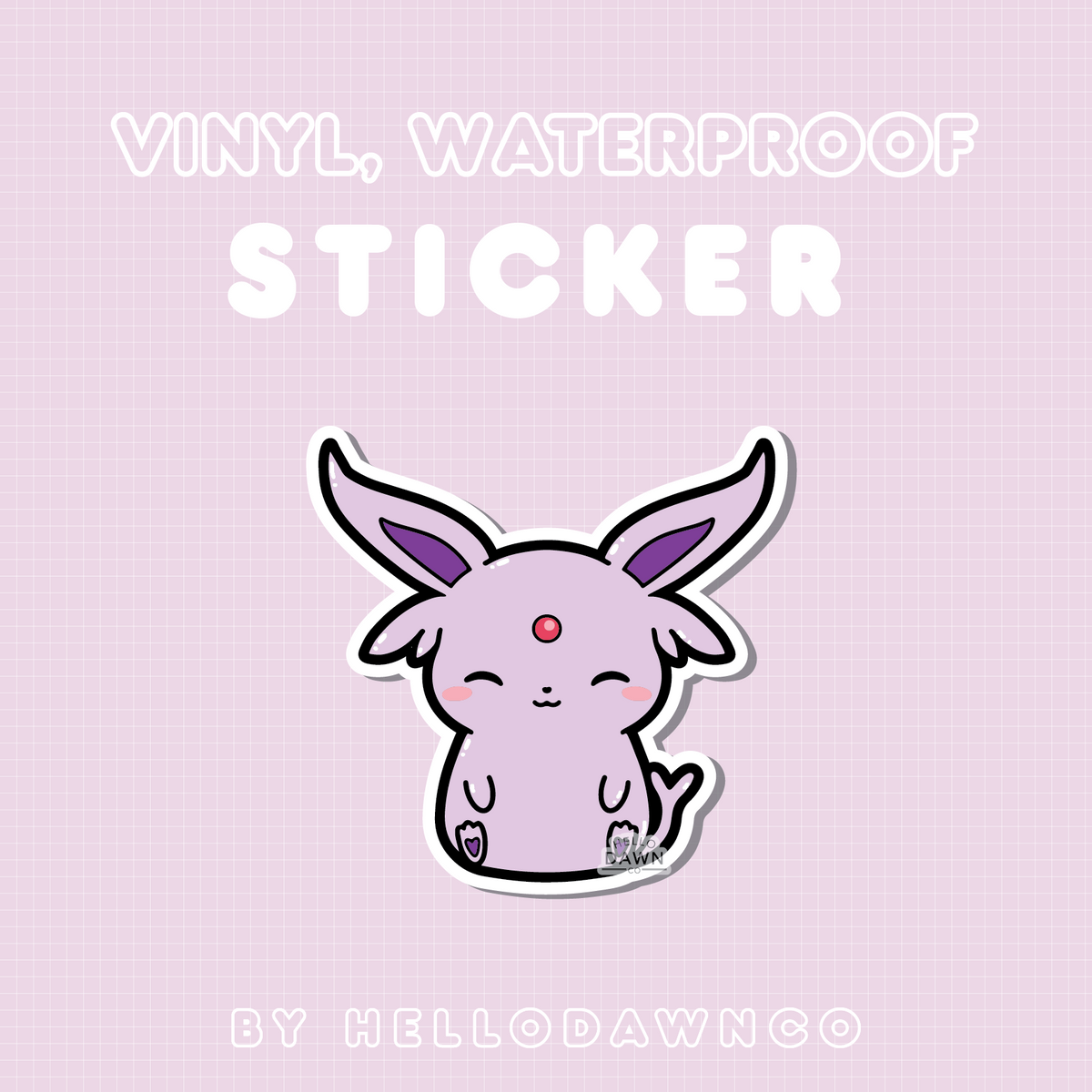 #196 Esp Fox Vinyl Waterproof Sticker – Hellodawnco