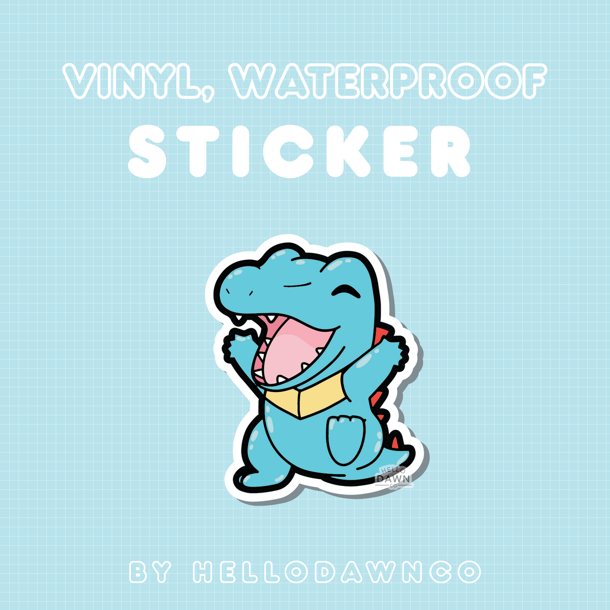 #158 Water Croc Vinyl Waterproof Sticker – Hellodawnco