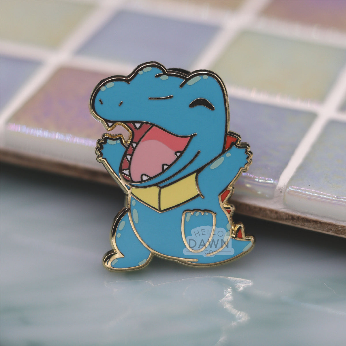 #158 Water Croc Balloon Enamel Pins – Hellodawnco