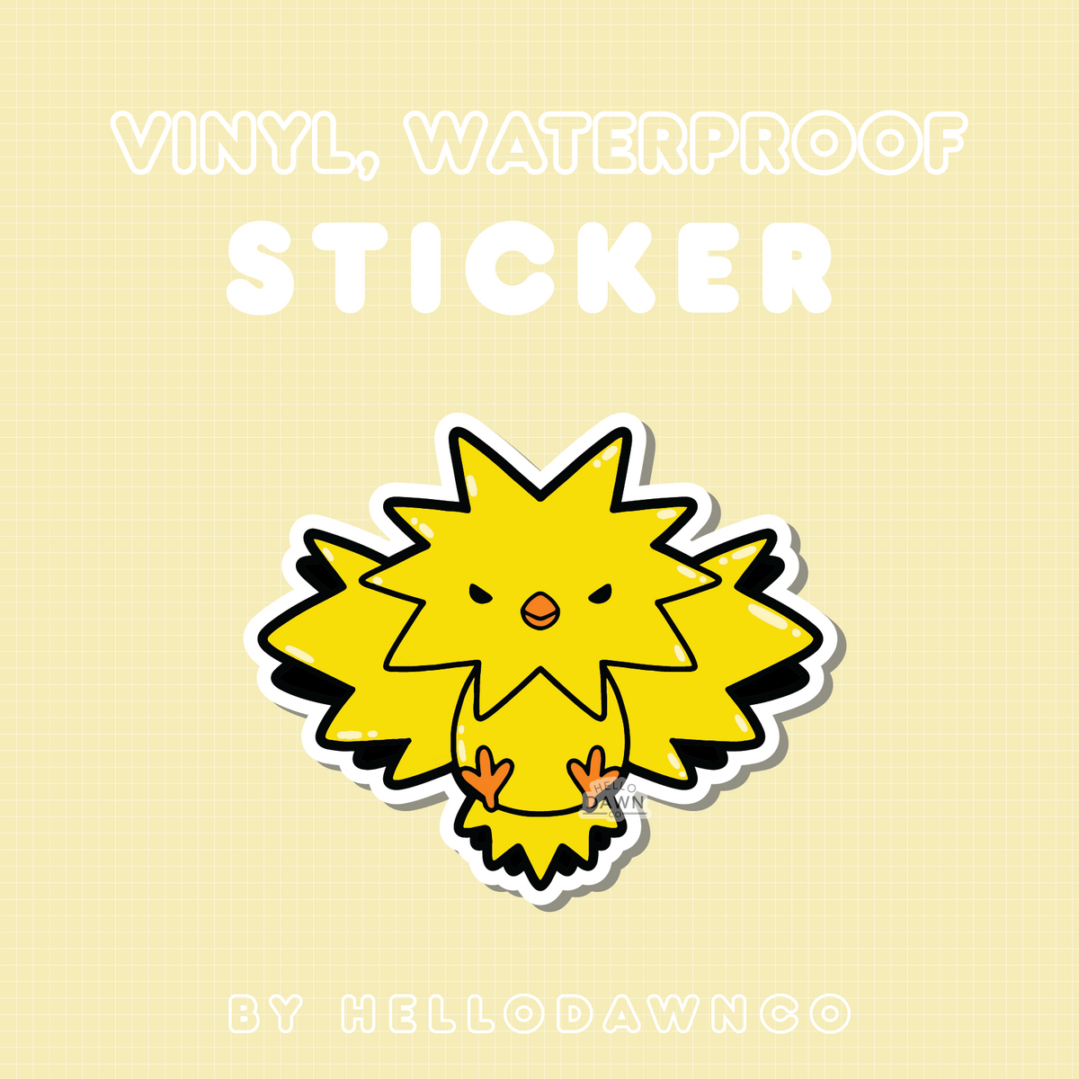 #145 Legendary Dos Vinyl Waterproof Sticker – Hellodawnco